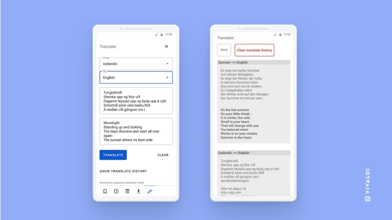 Switch up your translation skills with the new Translate Panel | Vivaldi Browser Help